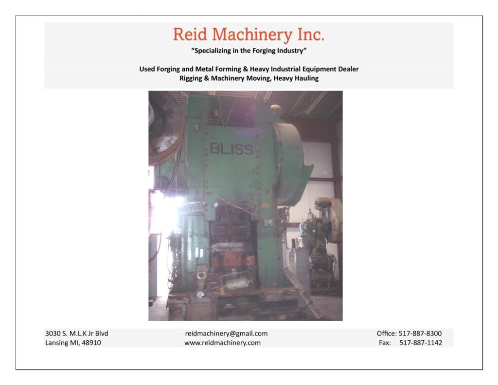 Equipment for Sale | Machinery Parts in Lansing, MI