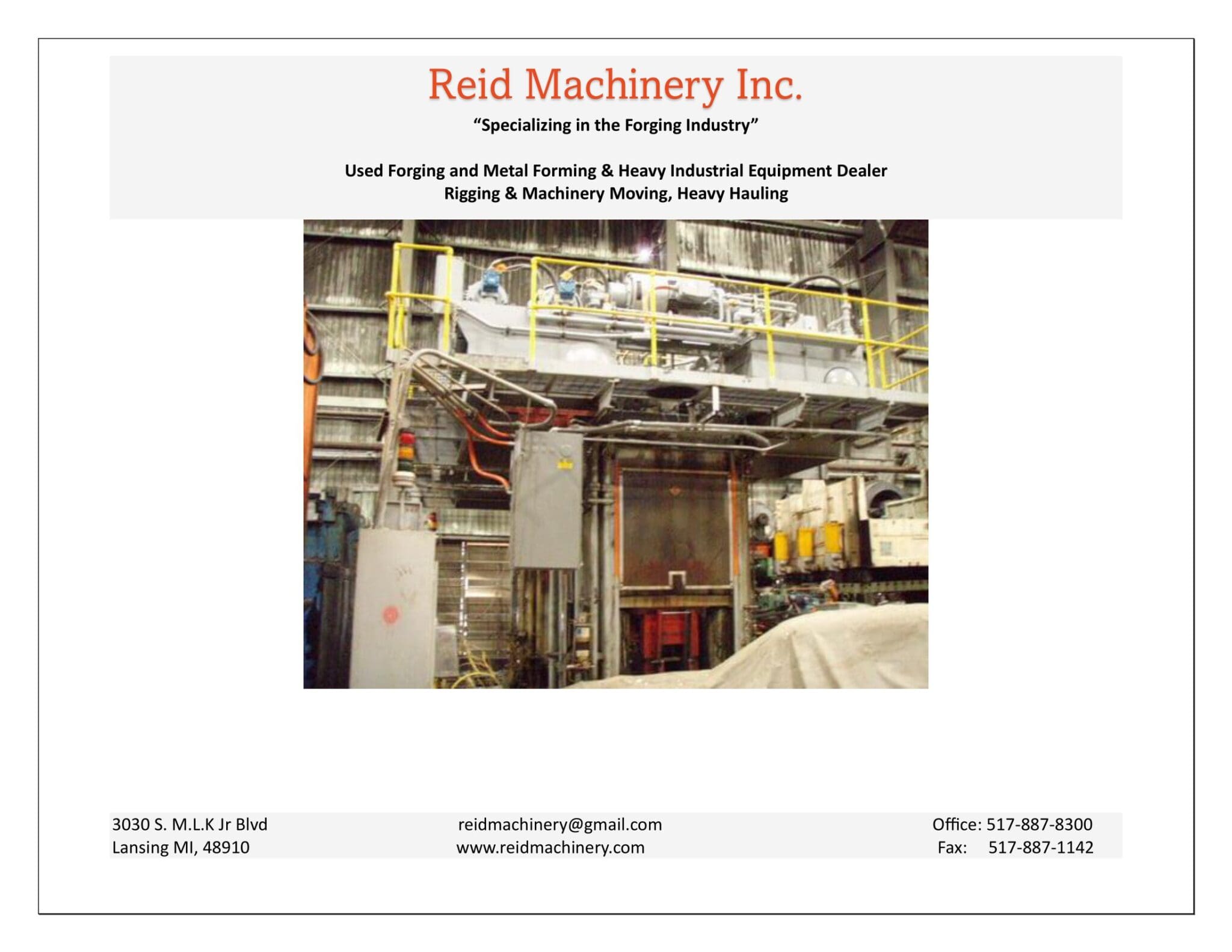 Equipment for Sale | Machinery Parts in Lansing, MI